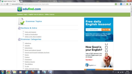 Bezplatná gramatika na edufind.com – EnglishWeb.cz